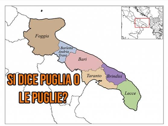 Si dice Puglia o le Puglie? La definizione corretta da usare