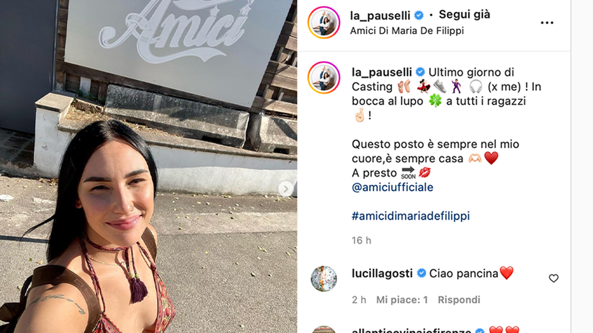Giulia Pauselli saluta la scuola di Amici: "Ultimo giorno", i fan sono ...