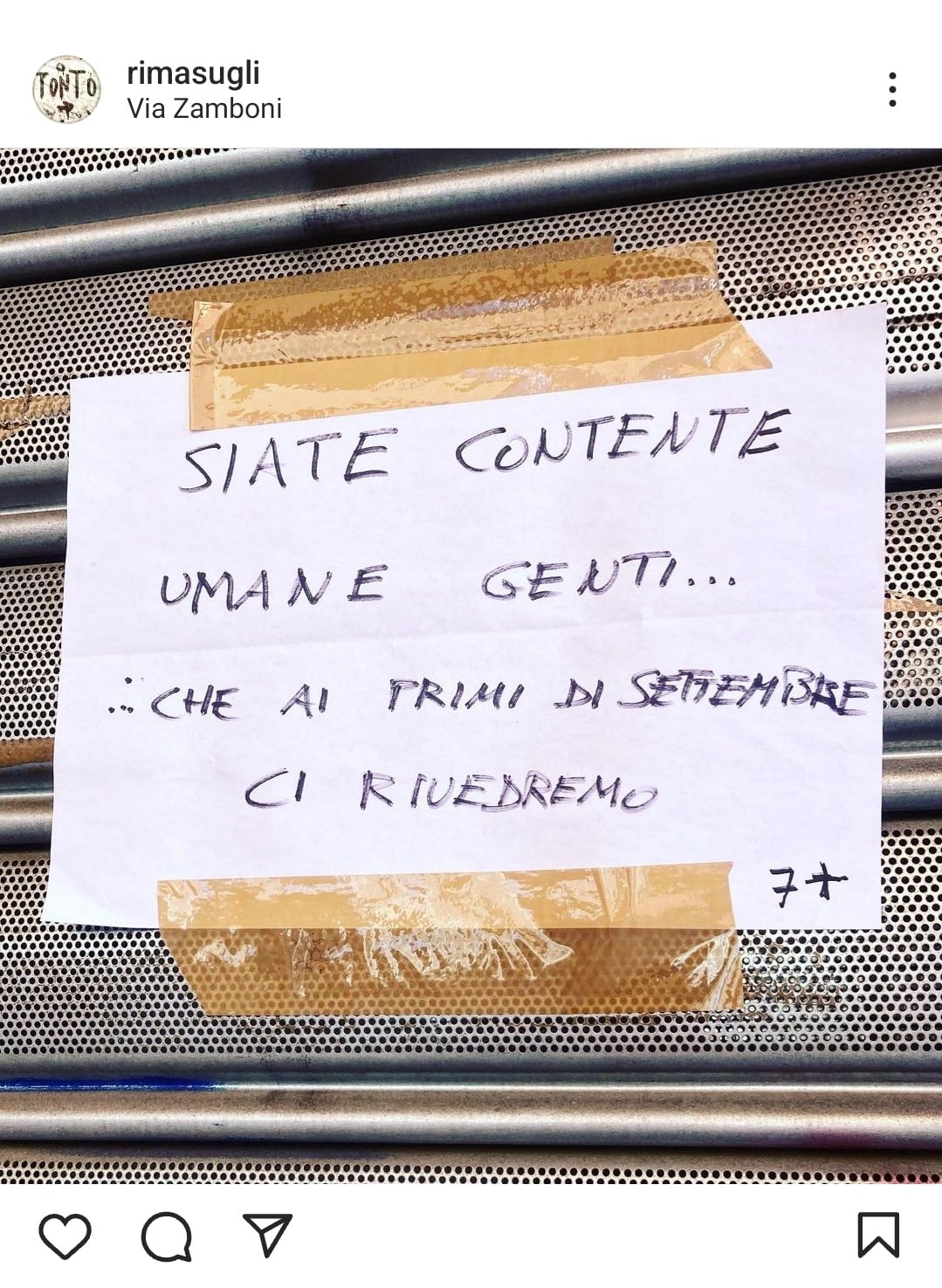 Bologna, negoziante chiude e incolla un cartello esilarante sulla ...